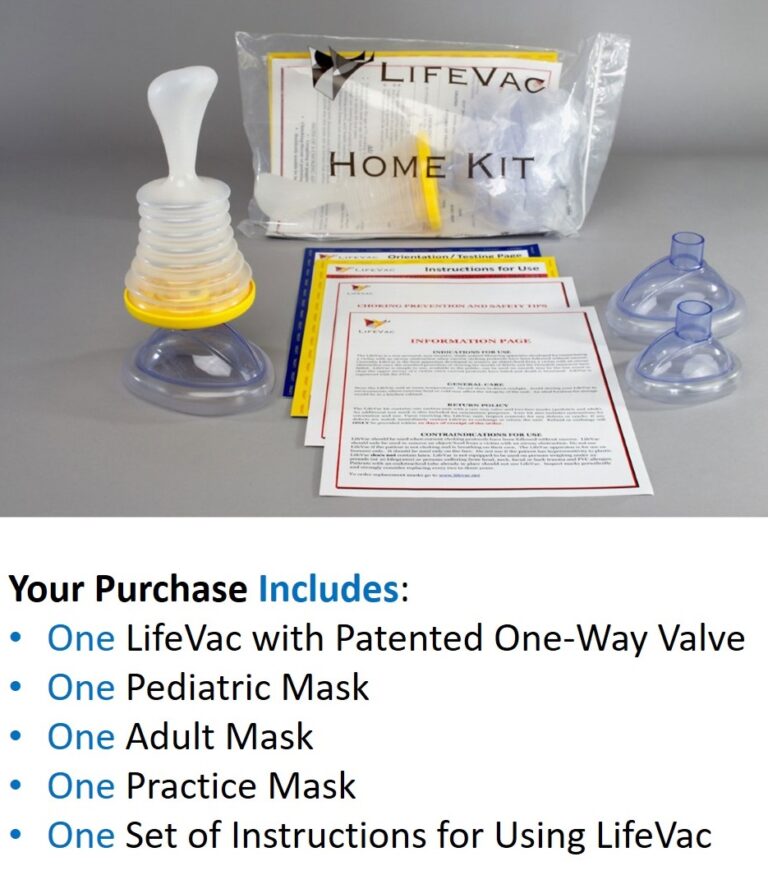 LifeVac Home Kit – LifeVac Canada – Choking First Aid Device